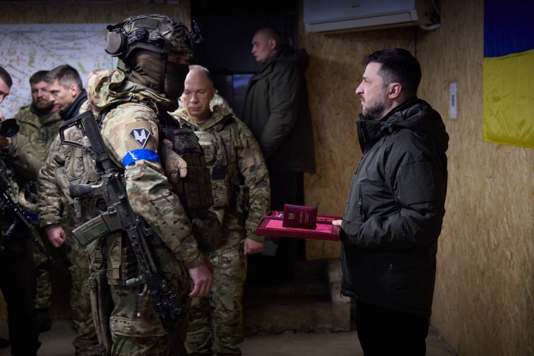 In Kupyansk, the President Met With Warriors of the 14th Separate ...