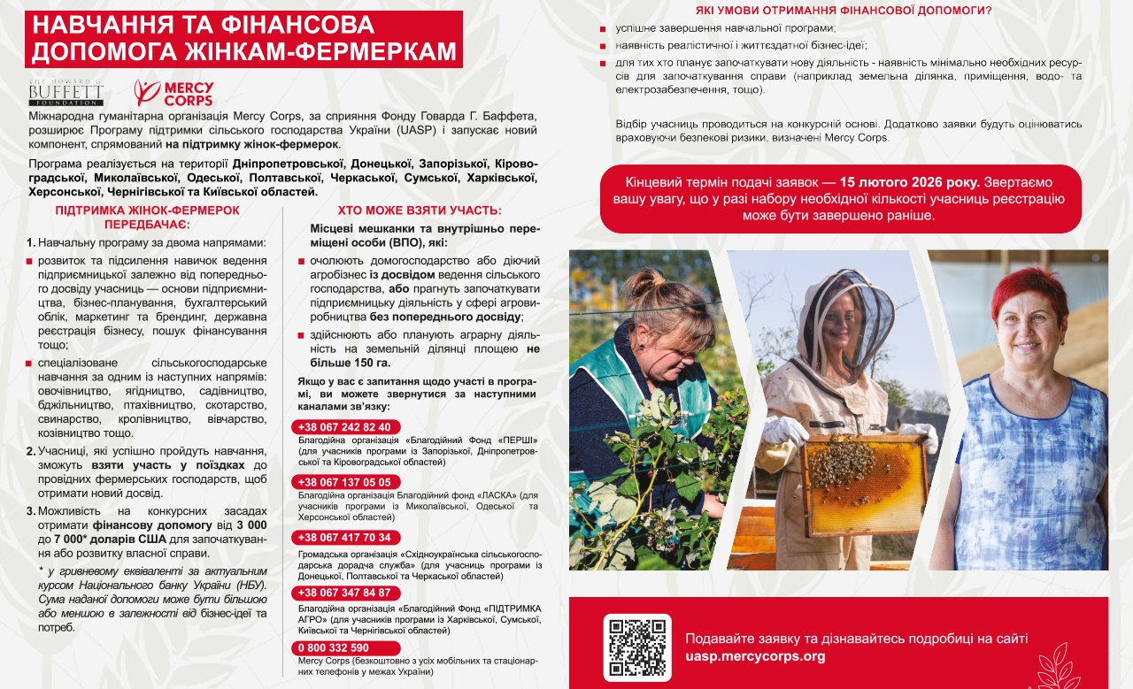 Жінки-фермерки з Донеччини можуть отримати підтримку у рамках у ...